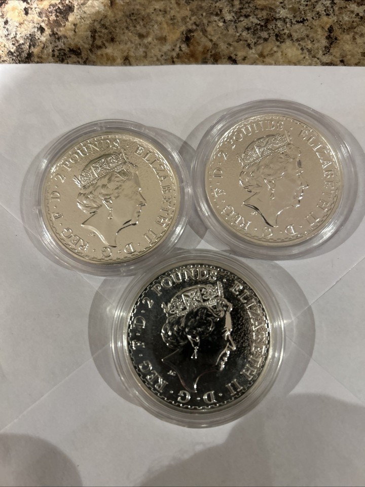 3x 1oz Silver Bullion Britannia Coins 2017 - In Capsules | eBay UK