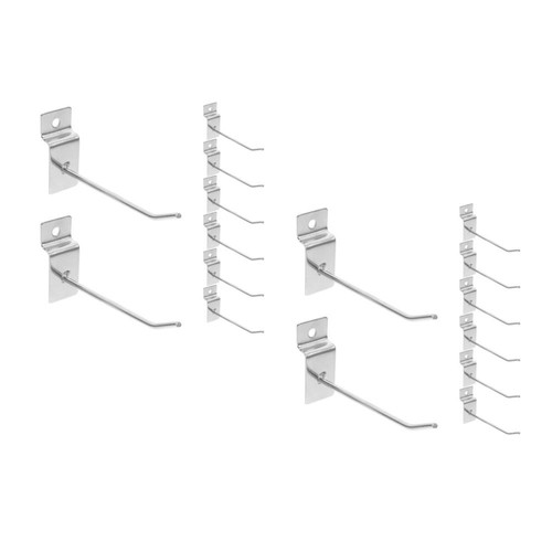 2 Count Slot Hook Display Stand Hooks for Grid Wall Panel Retail Store ...