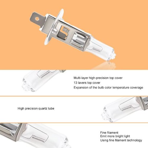 Foglight Bulbs Pair H1 for Peugeot 1007 KM 2005- | eBay