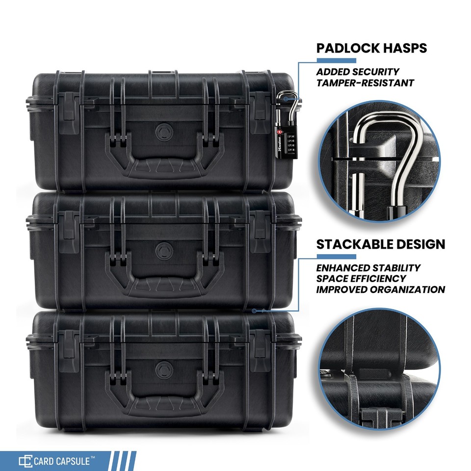 Card Capsule PRO Graded Card Case for CGC Card Storage Case (HOLDS 230 ...