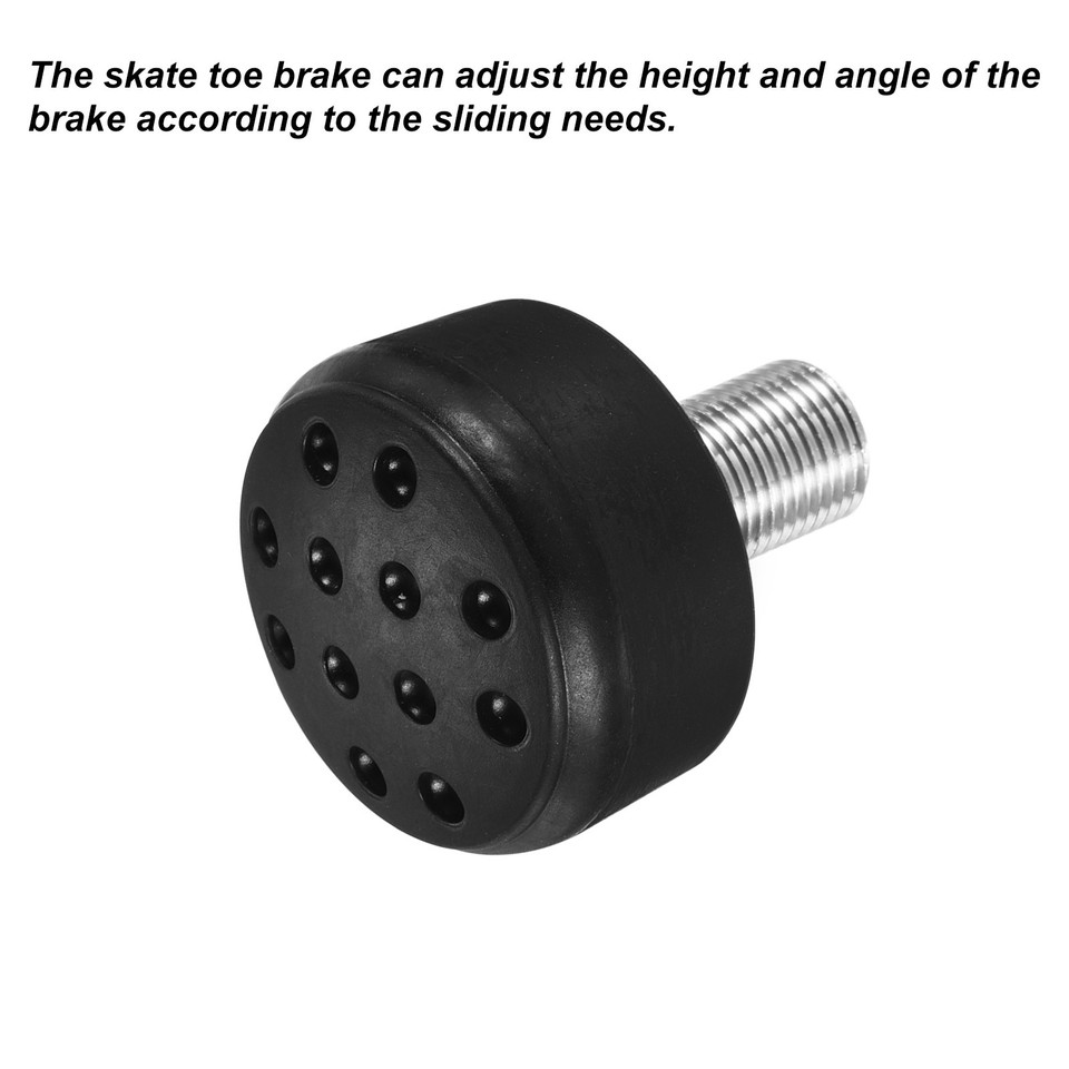 Roller Skate Toe Stops with Bolts Rubber Brake Stoppers Block with ...