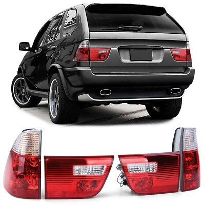 CLEAR REAR LIGHTS TAIL LAMPS FOR BMW X5 E53 MODEL | eBay UK