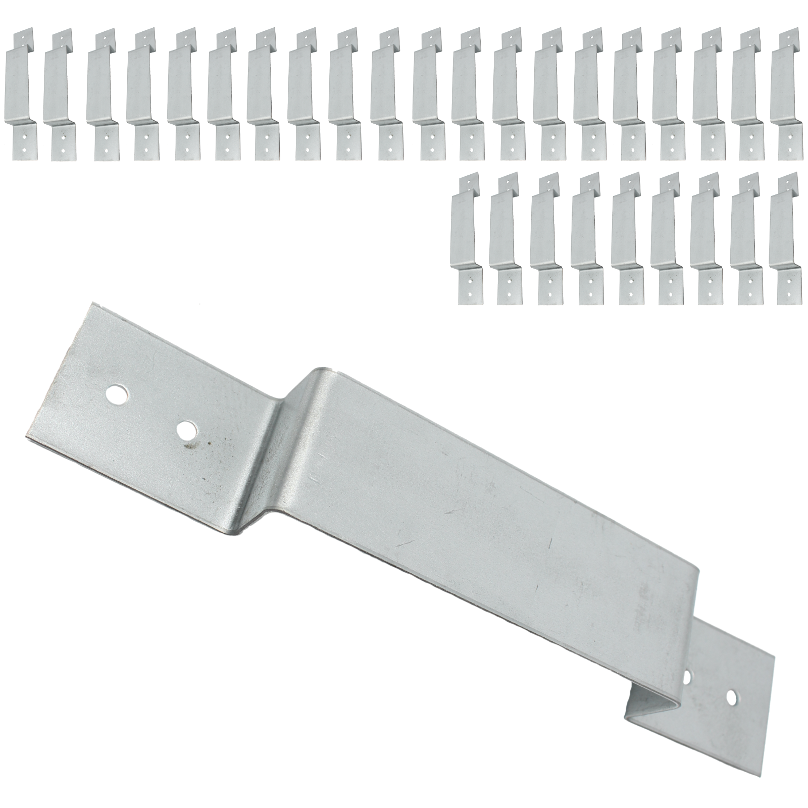 Fence Panel Security Bracket Post Anti-Theft Rattle Galvanised suit 4in ...