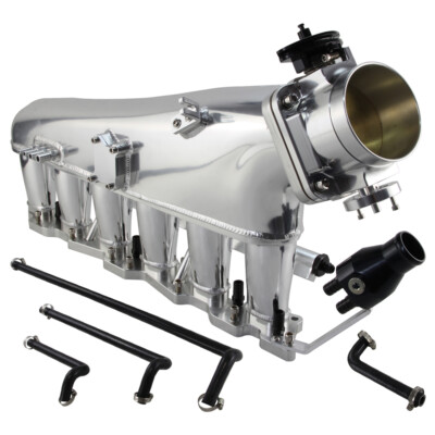 Intake Manifold Fuel Rail Throttle Body 90mm For Skyline R32 RB20DET 2 ...