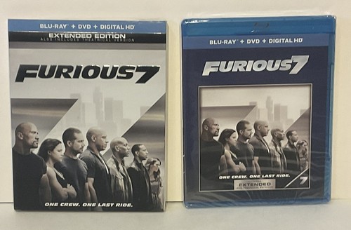 Furious 7 Blu-Ray + DVD + Digital HD Extended Edition With Slipcover ...