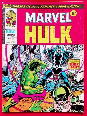 The mighty world of Marvel N° 186 : Hulk - April 24, 1976 - Daredevil ...