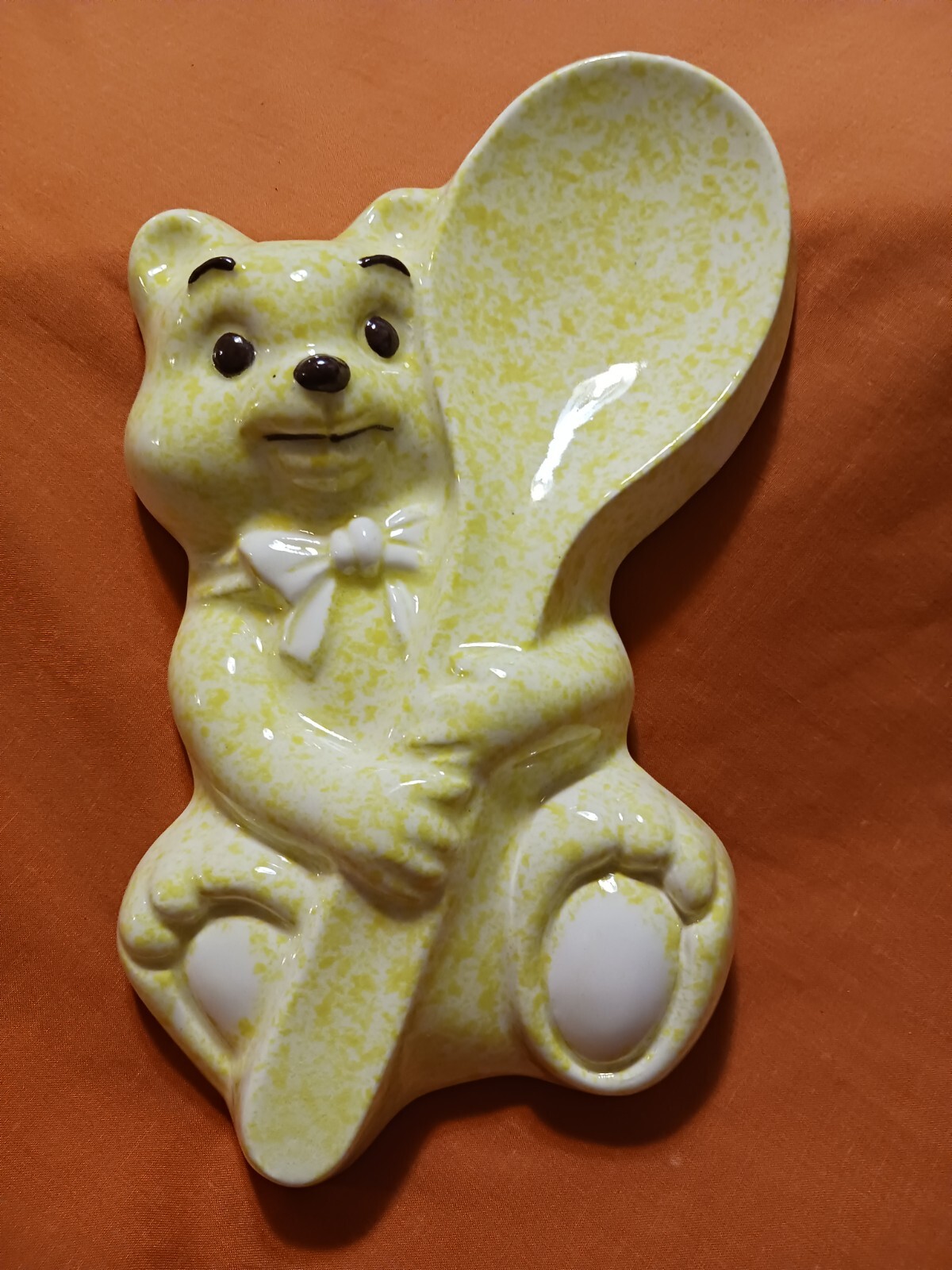 Treasure Craft Yellow Bear Spoon Rest | eBay