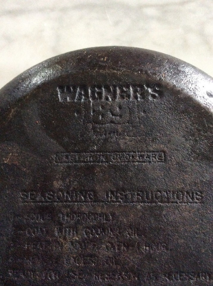 Wagner 1891 original cast iron cookware #6 2 QT. BEAN POT | eBay