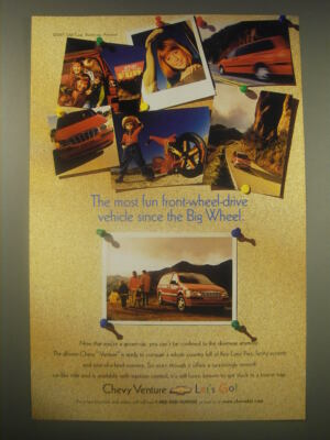 1997 Chevy Venture Ad - The most fun front-wheel drive vehicle since | eBay