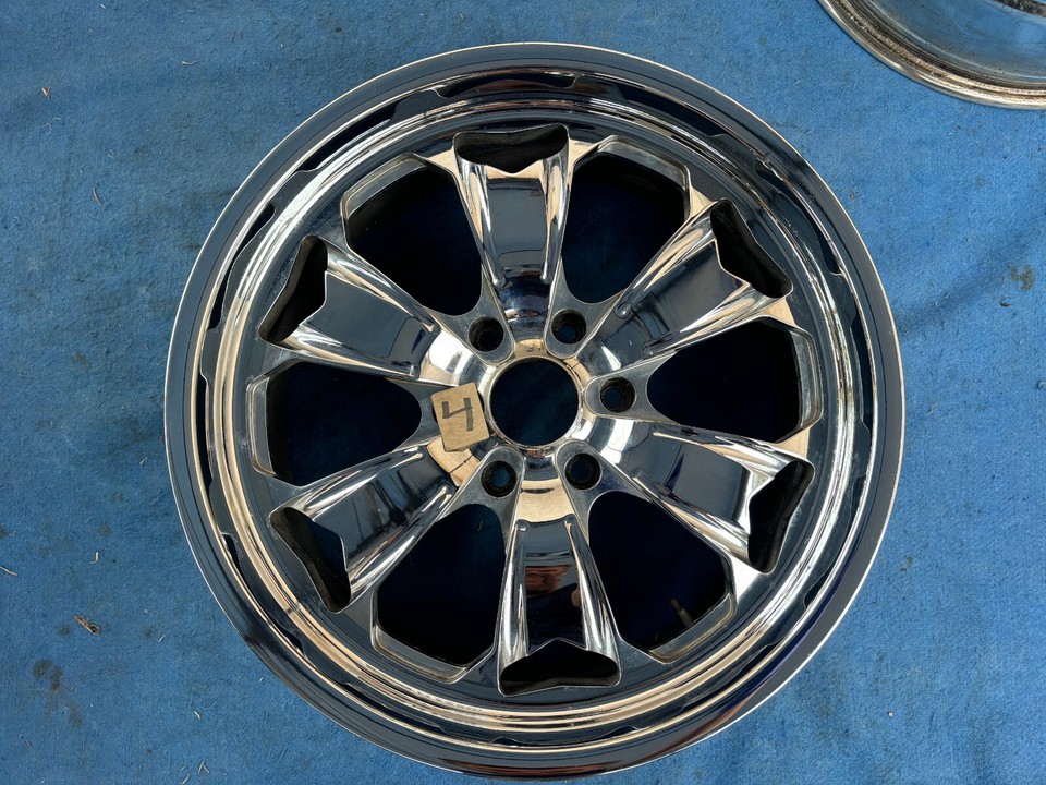 (4) 20" CENTERLINE ACE II 6 LUG CHROME ALLOY WHEELS 20X8.5 RIMS 6X5.5 ...