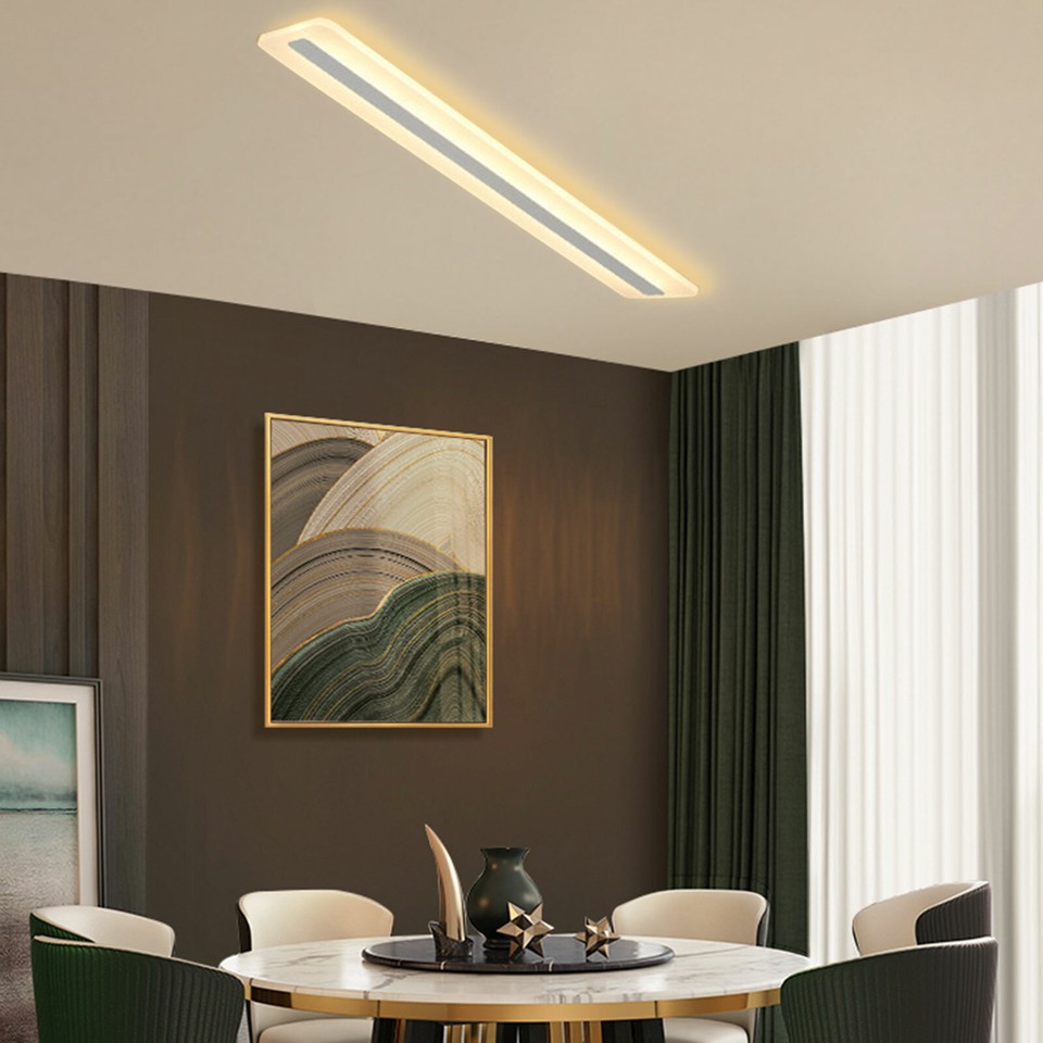 LED Strip Modern Ceiling Light Dimmable Nordic Style Lamp Lighting ...