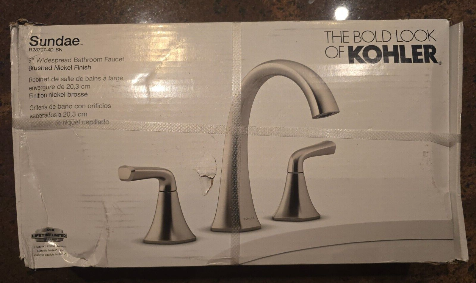 Kohler R28797-4D-BN Sundae 8" Widespread Bathroom Faucet Vibrant ...
