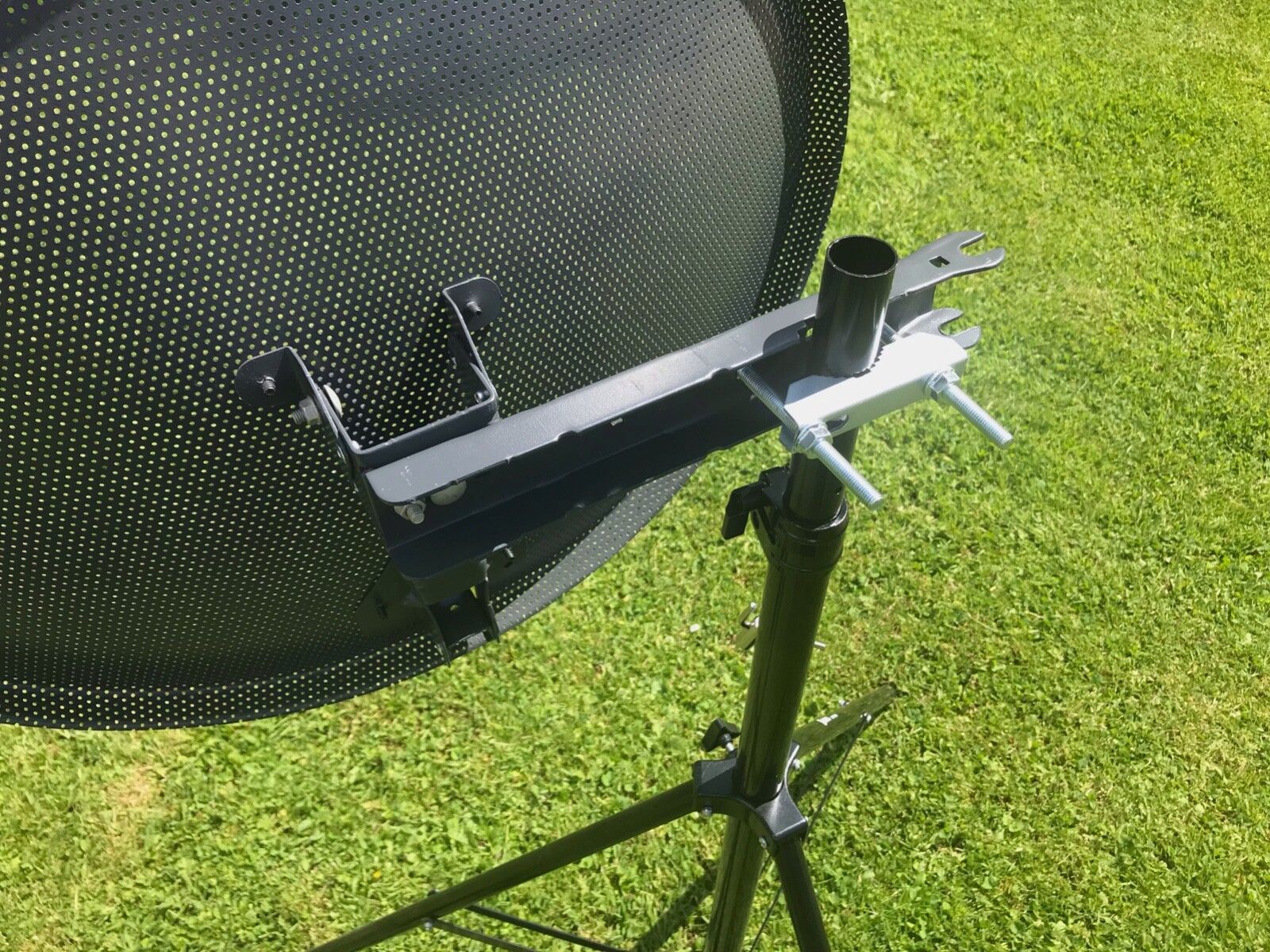 Sky Satellite Dish Pole Mount Bracket Clamp Adaptor Mounting Kit for ...