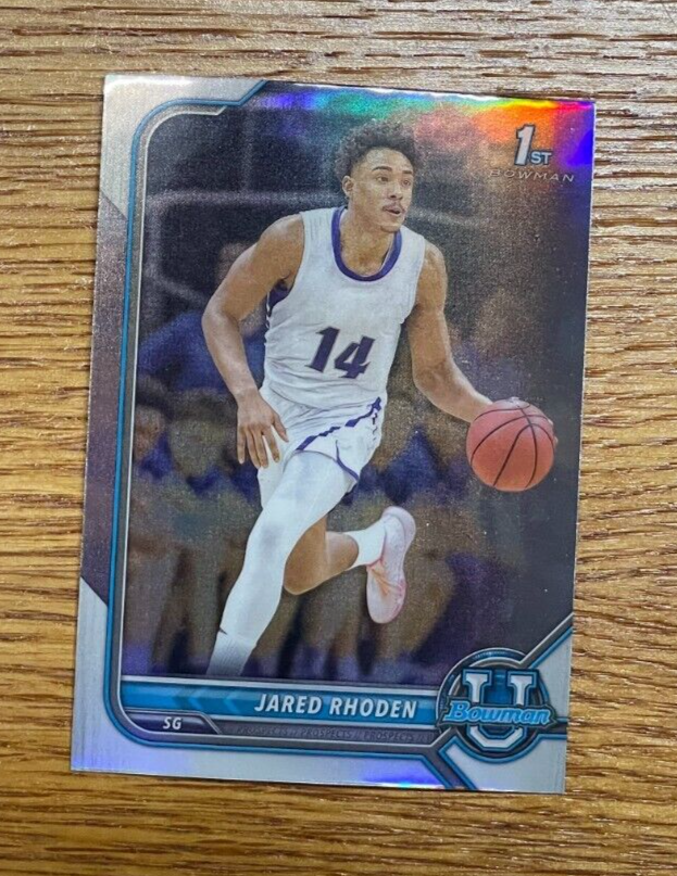 JARED RHODEN 2021-22 Bowman University #44 1st Chrome Refractor | eBay
