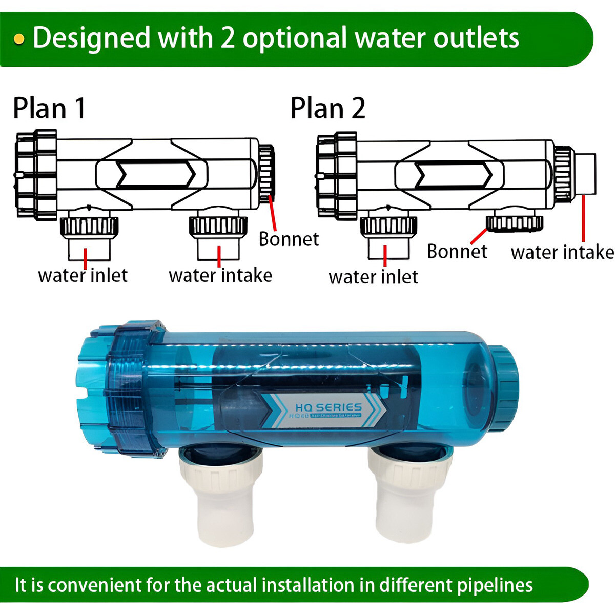 Complete Salt Water Pool Chlorine Generator System for 55000 Gallon ...