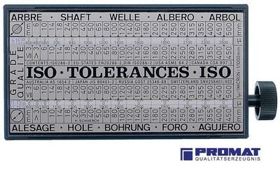 ISO-Toleranzschlüssel Tolerator B.60xT.30xH.110mm PROMAT | eBay.de