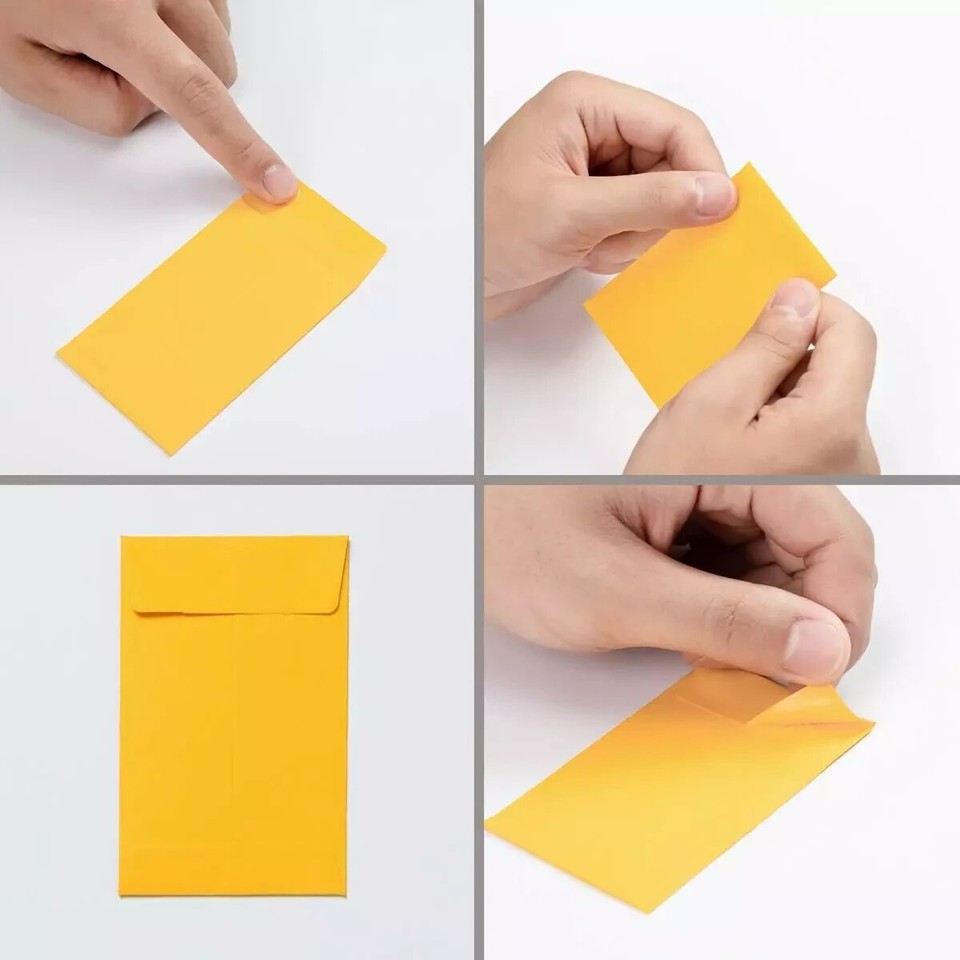 500 Pieces Colorful Small Coin Envelopes Self-Adhesive Seed Envelopes ...