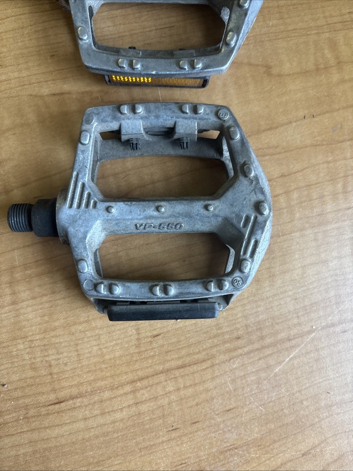 Vintage VP Components VP-550 Pedals 1/2" BMX Silver Alloy DX Platform ...