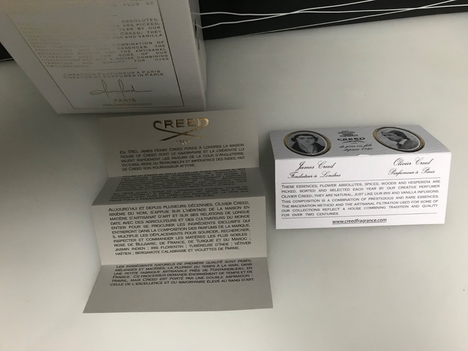 Creed Aventus For Her 75ml Eau de Parfum Spray EMPTY BOTTLE, CARDS AND ...