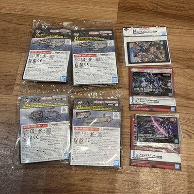 Gunpla Optional Parts Acrylic Stand Sticker Set Ichiban Kuji | eBay
