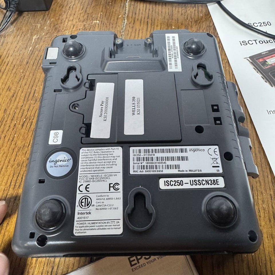 Ingenico ISC Touch 250 PoS Payment Credit Card Terminal Reader | eBay