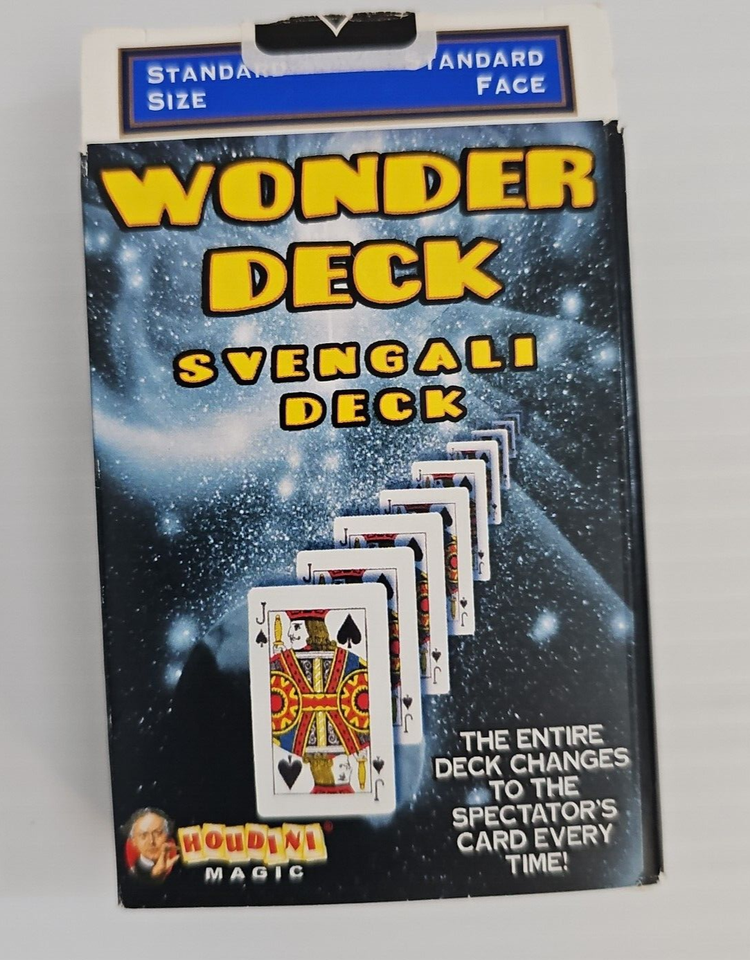 Houdini Magic Svengali Wonder Deck Bicycle Poker Cards w/ Directions | eBay