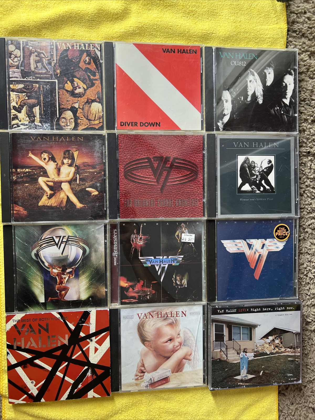 14 Van Halen Cds I & II 5150 1984 Best Of Both Worlds Balance OU812 ...