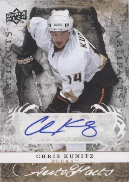 2008-09 Upper Deck Artifacts - Autofacts #AF-CK Chris Kunitz (AU) for sale online | eBay