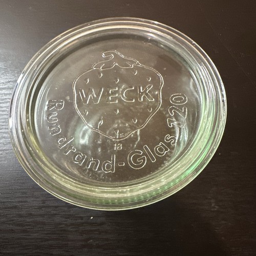 WECK Rundrand-Glas 120 Vintage Strawberry Glass Canning/Storage Jar MCM ...