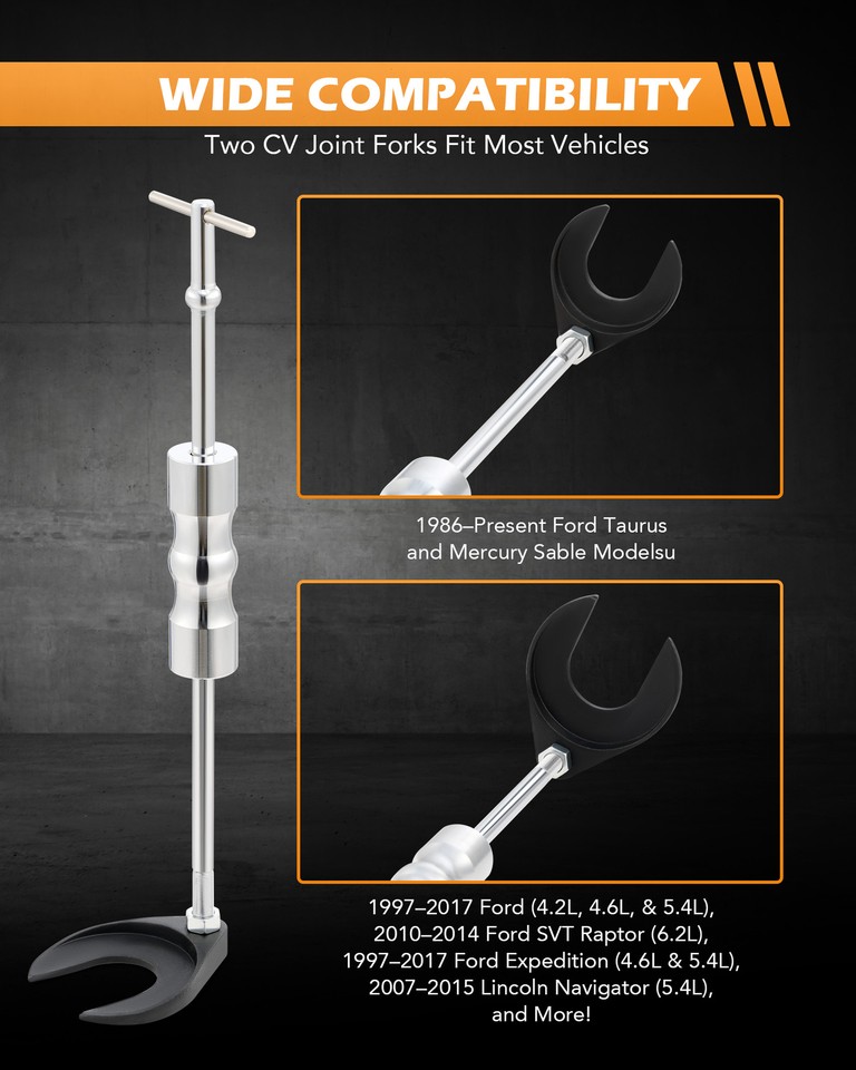 Inner CV Joint Puller Slide Hammer Wheel Drive Axle Half Shaft Removal ...