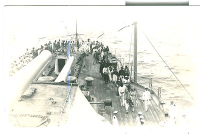 USS Texas Shellback Ceremony Equator Crossing realphoto WWI era ...