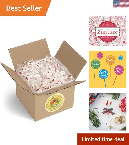 Zany Cane Peppermint Lollipops by Candy Creek, 230 count, Bulk 4 lb ...