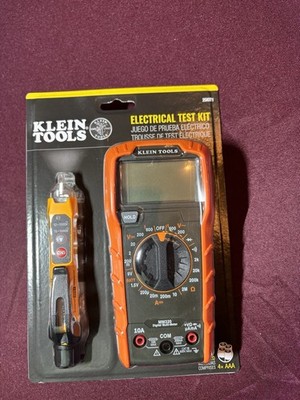 Klein Tools MM320 & NCVT-3P Electrical Test Kit Digital Multimeter 600V ...
