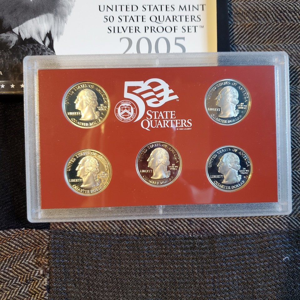 United States Mint 2005 50 State Quarters Silver Proof Set with COA | eBay