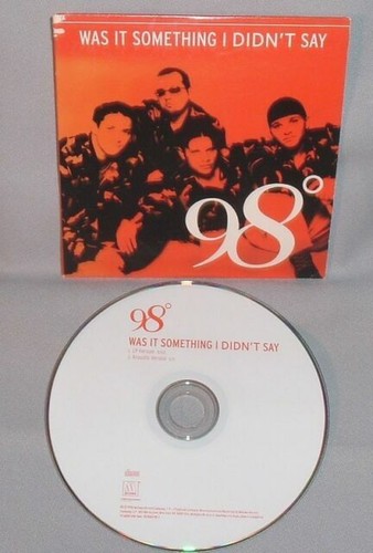 98° : Was It Something I Didnt Say CD 42286074825| eBay