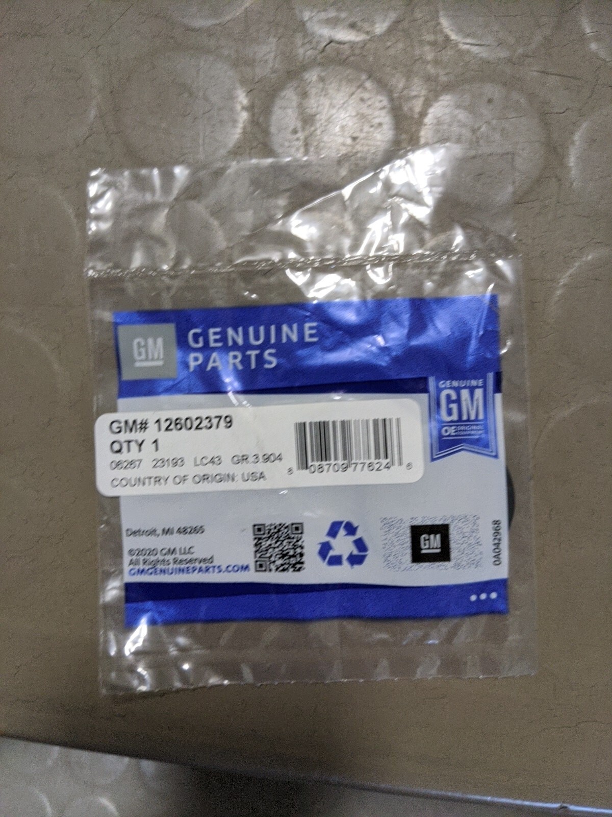 12602379 Genuine GM OEM Fuel Pump Gasket | eBay