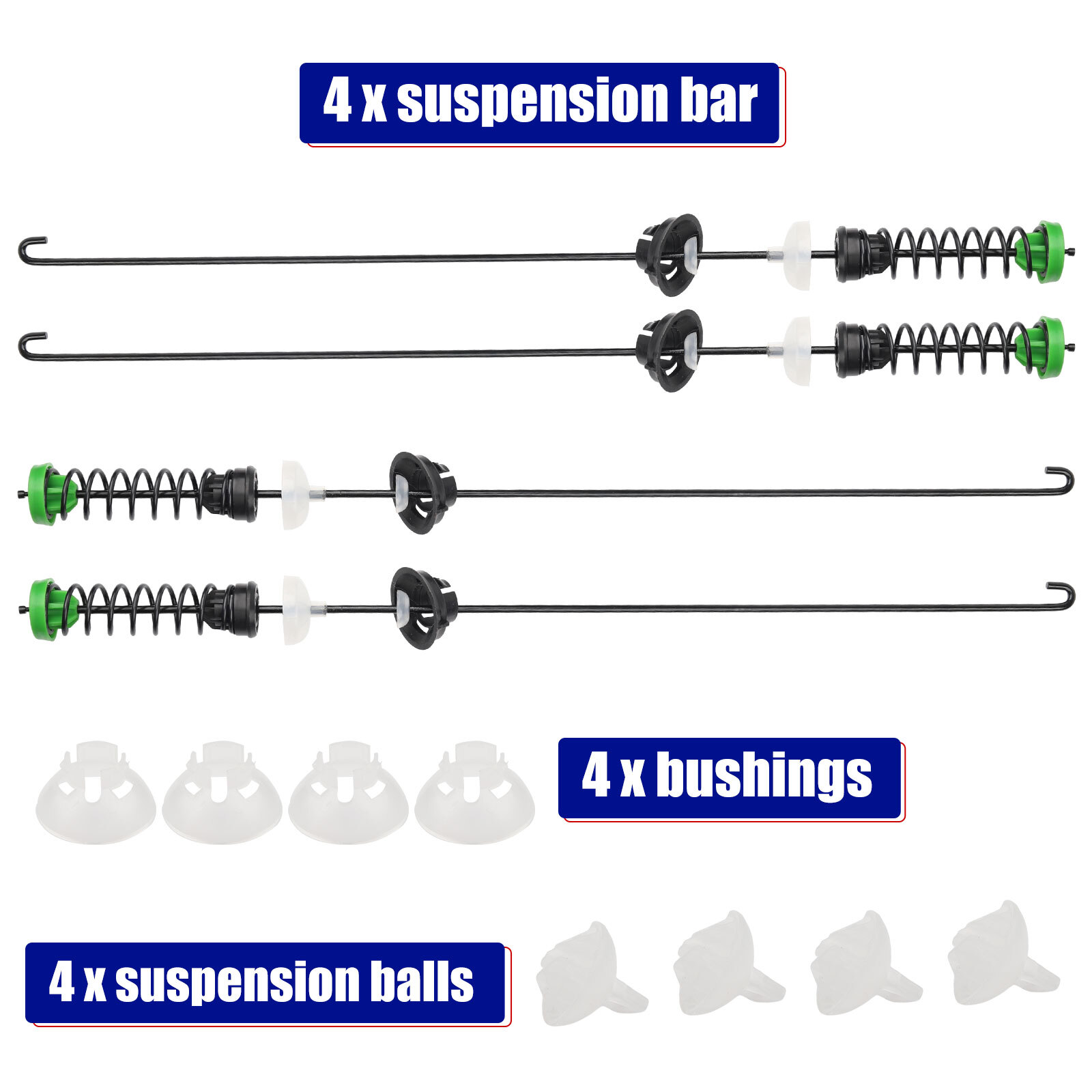 W11130362 Washer Suspension Rod Kit For Whirlpool WTW5000DW2 ...