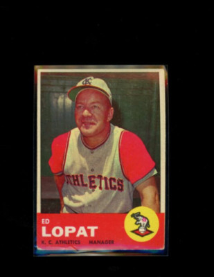 1963 Topps Ed Lopat Kansas City Athletics #23 | eBay