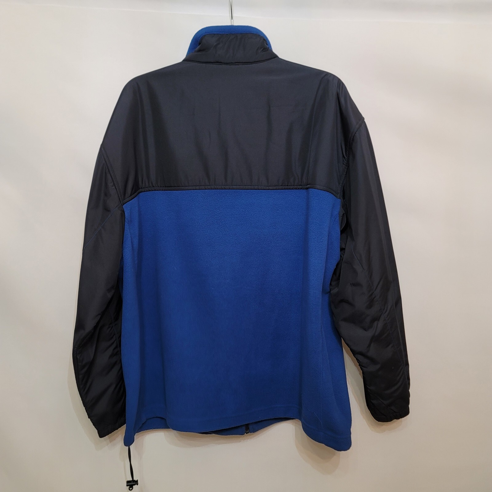 Chaps Fleece Jacket Mens Blue And Black Size 2XL Big And Tall 1/4 Zip ...