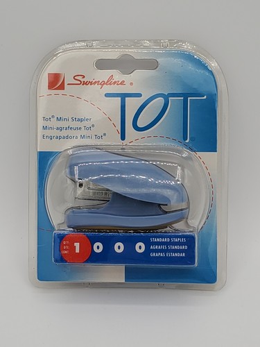 Swingline TOT Mini Stapler Navy Blue 1000 Standard Staples - BRAND NEW ...