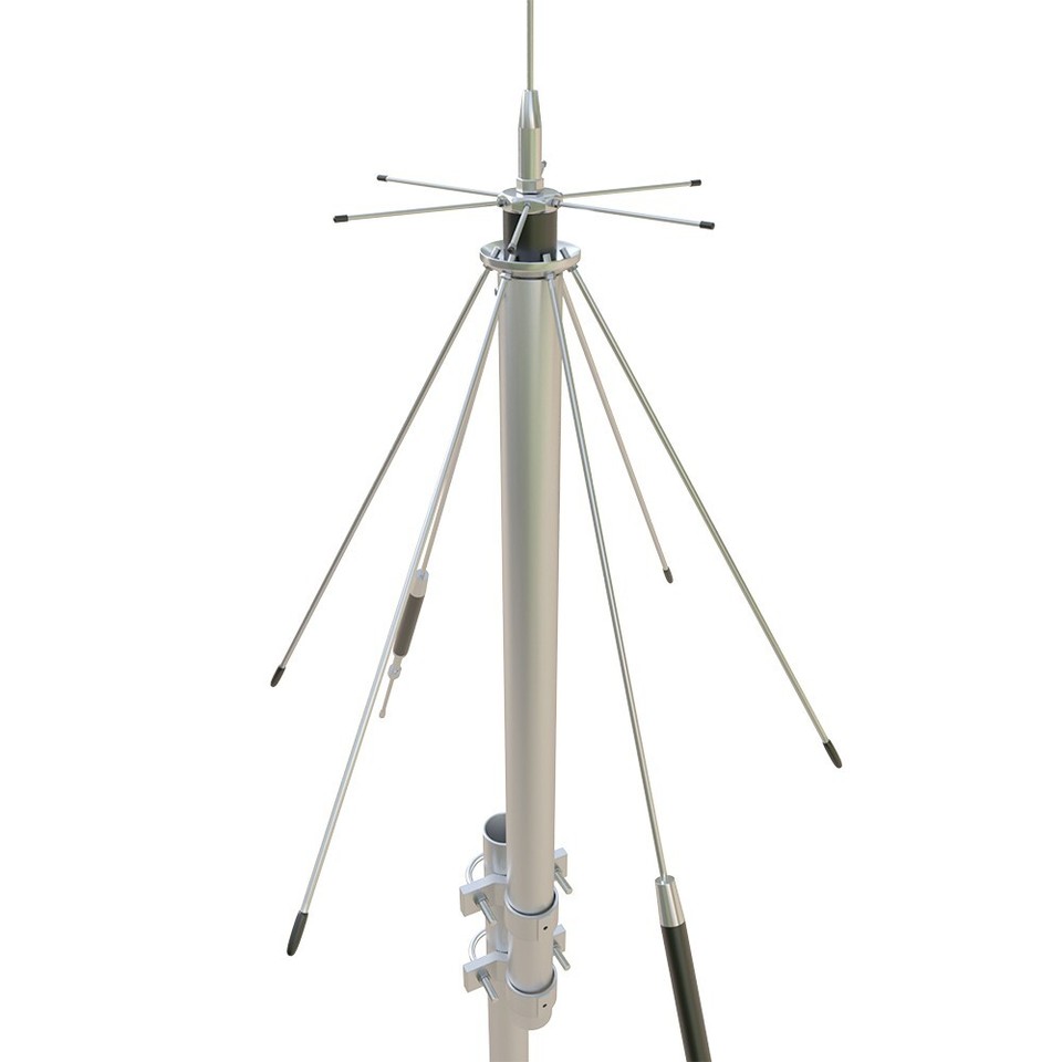 GRA-D3000 Super Broadband Discone Scanner Base Antenna, 75MHz-3GHz, 32 ...