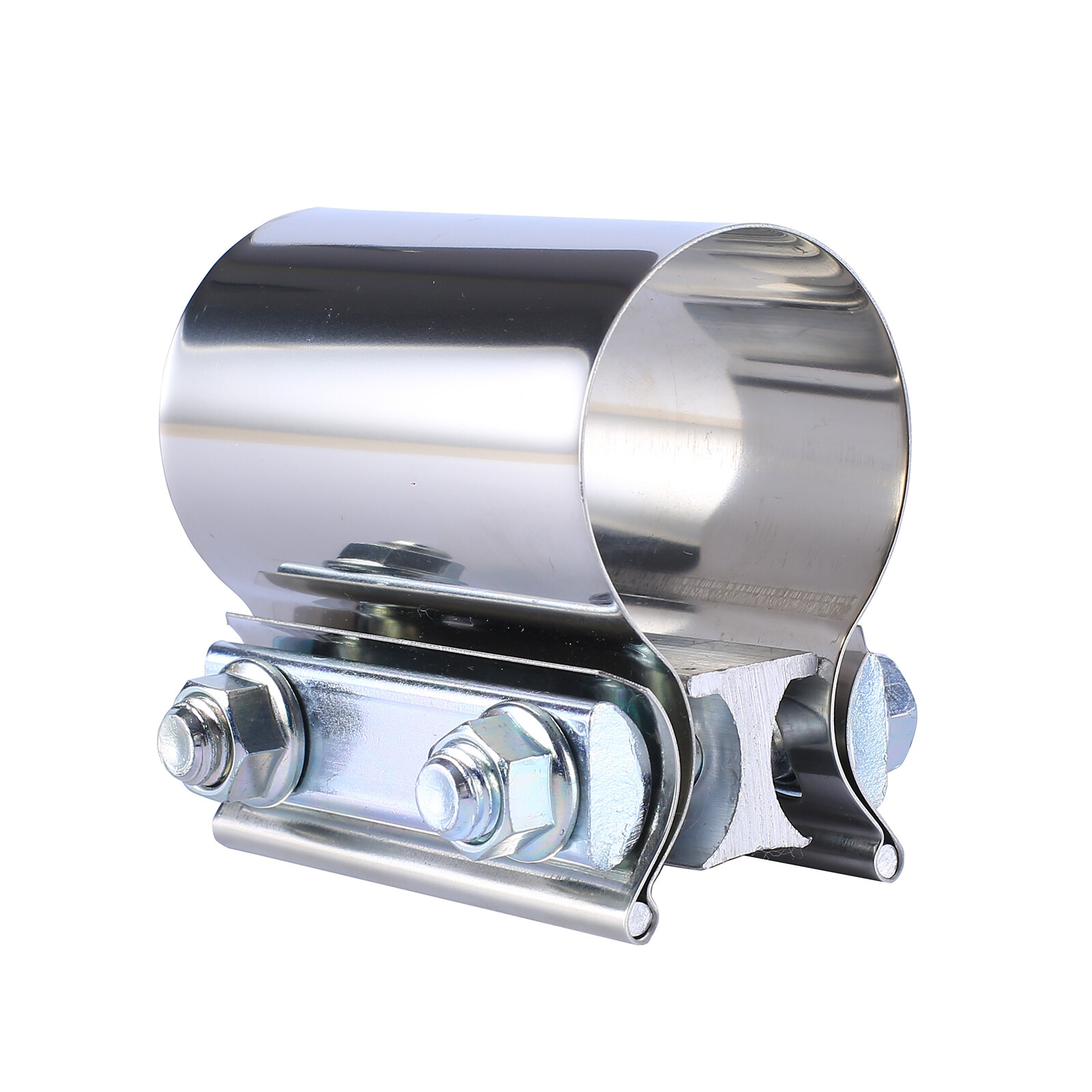 2Pcs 2" Exhaust Band Clamp Step Clamp Stainless Steel Fits Catback ...