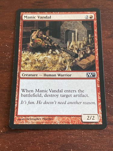Manic Vandal MTG Magic The Gathering Coreset 2011 M11 #151 B8790 | eBay
