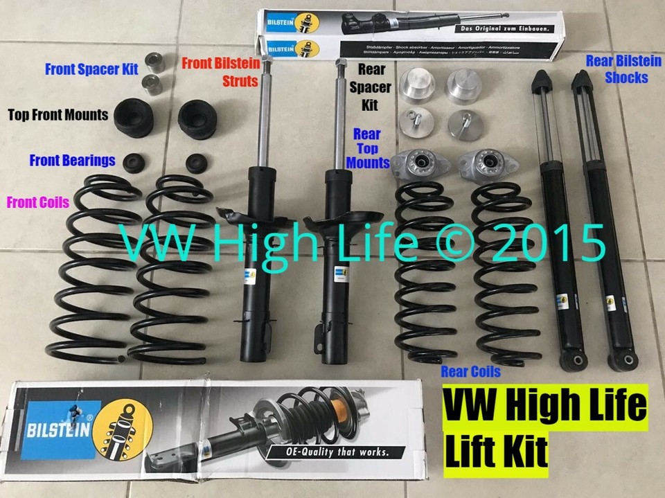 Lift Kit for VW MK4 Jetta 1999-2005 Golf GTI 1999-2006 Bilstein ...