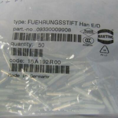 LOT OF 50 HARTING 09330009908 HAN CODING SYSTEM GUIDE PIN | eBay
