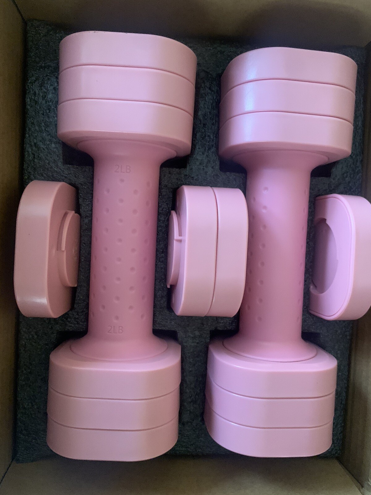 Adjustable Dumbbell Set of 2,Hand Weights Sets for Women, 4 Kinds of ...