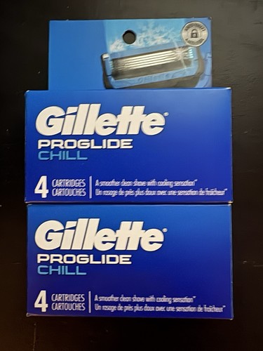 8 Cartridges, Fusion Proglide CHILL Razor Blade Refills, New/Sealed ...