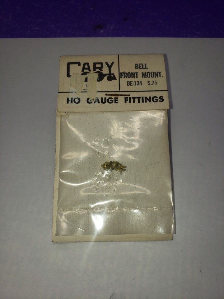 BRASS CARY LOCOMOTIVE WORKS BE-134 HO Scale BELL FRONT MOUNT BRASS PART ...
