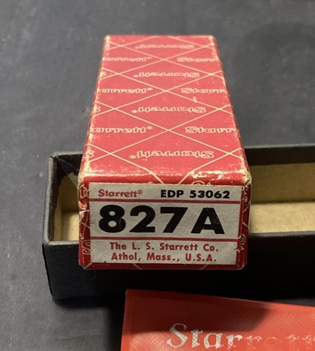 STARRETT 827A Single End Edge Finder 3/8" Shank .200 EDP 53062 USA Used ...