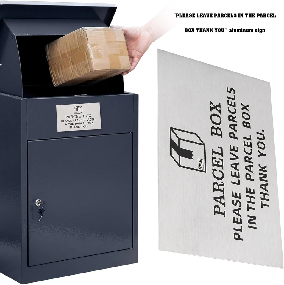 2PCS Aluminum Metal Sign Rust Free Plaque Please Leave PARCELS in the ...